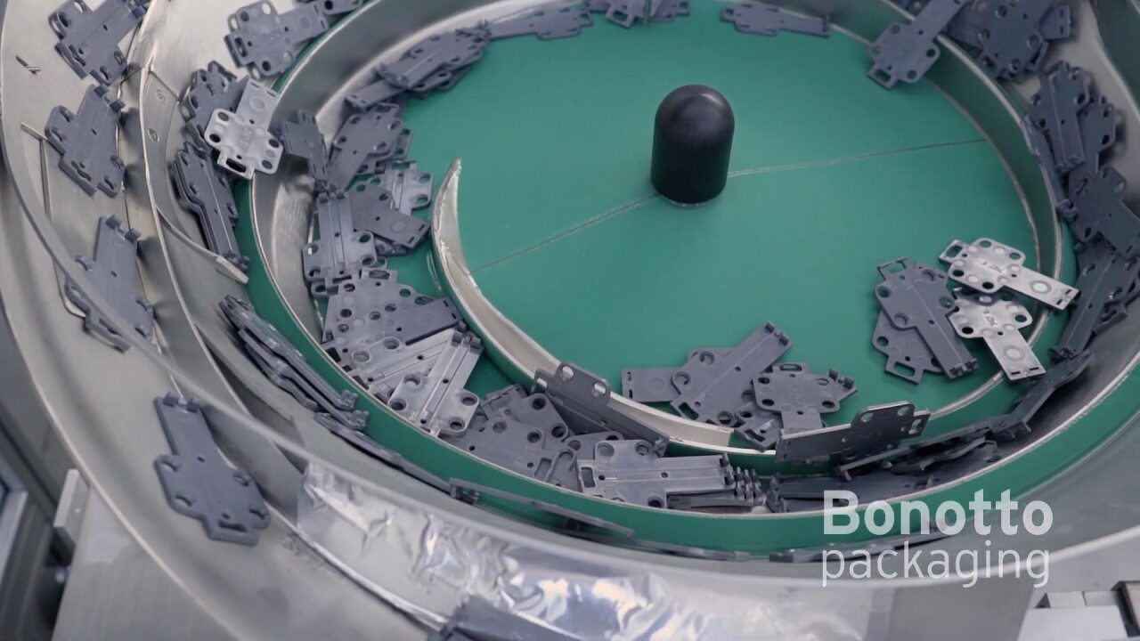 Small metal parts packaging lines • Bonotto Packaging